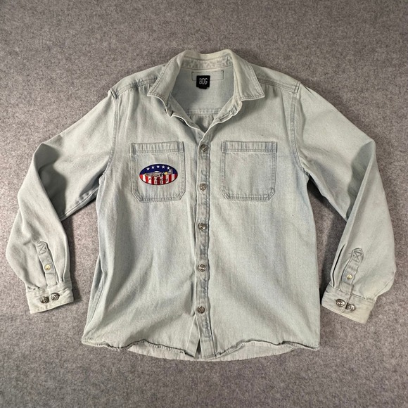 BDG | Shirts | Bdg Denim Button Up Shirt Medium Light Wash Mens P5 ...